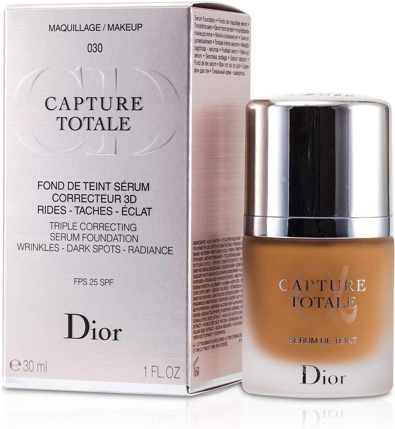 Christian Dior Capture Totale Triple Correcting Serum Foundation SPF25 ...