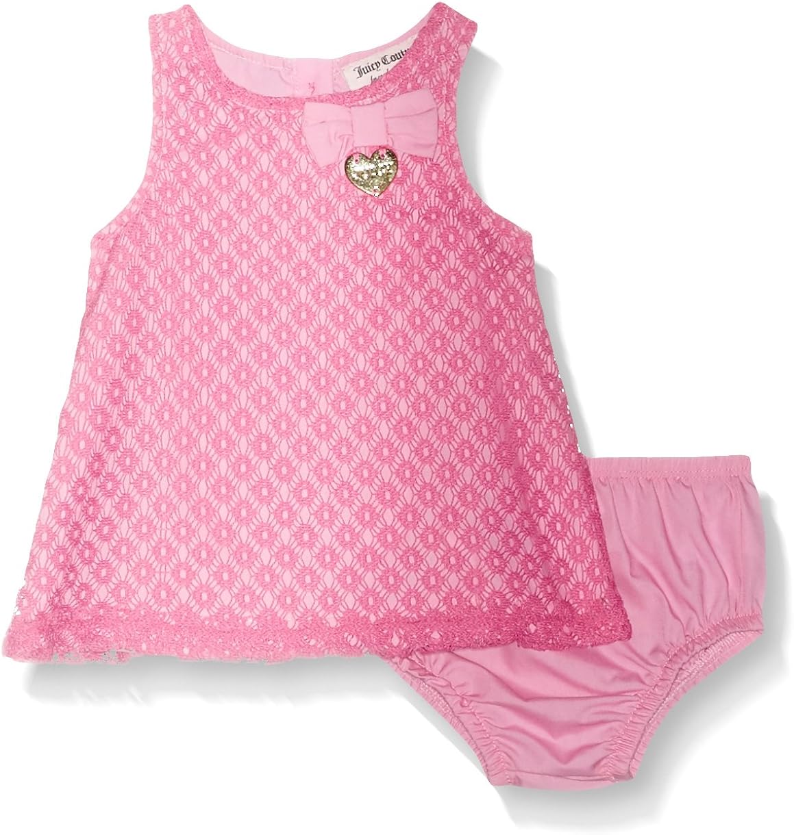 Amazon.com: Juicy Couture Baby Girls 2 Pieces Dress Set, Pink, 3/6M ...