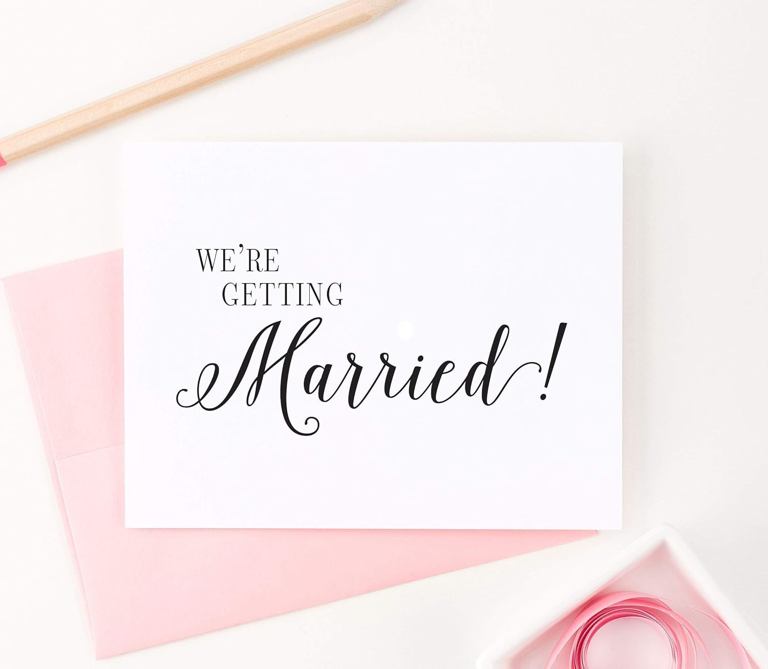 Amazon.com: We're Getting Married card, Engagement Announcement Cards ...