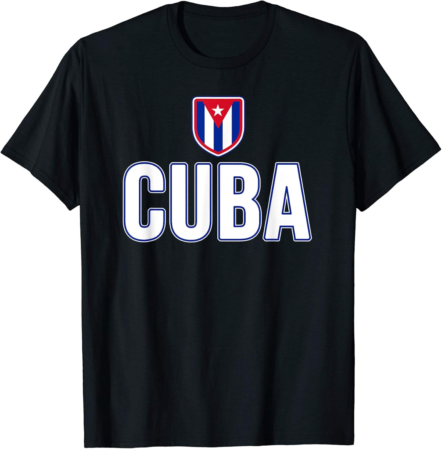 Men's CUBA T-shirt 2016 National Tee Cuban Flag Men Women Kid XL Black ...