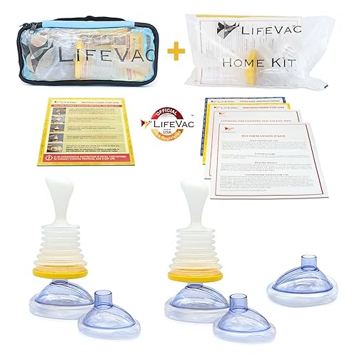 LifeVac Home & Blue Travel Kit Combo - Portable Suction Rescue Device ...