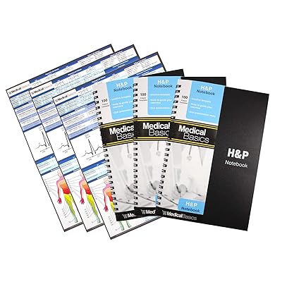 Buy H&P Notebook 3 Pack - Medical History and Physical Notebook, 100 ...