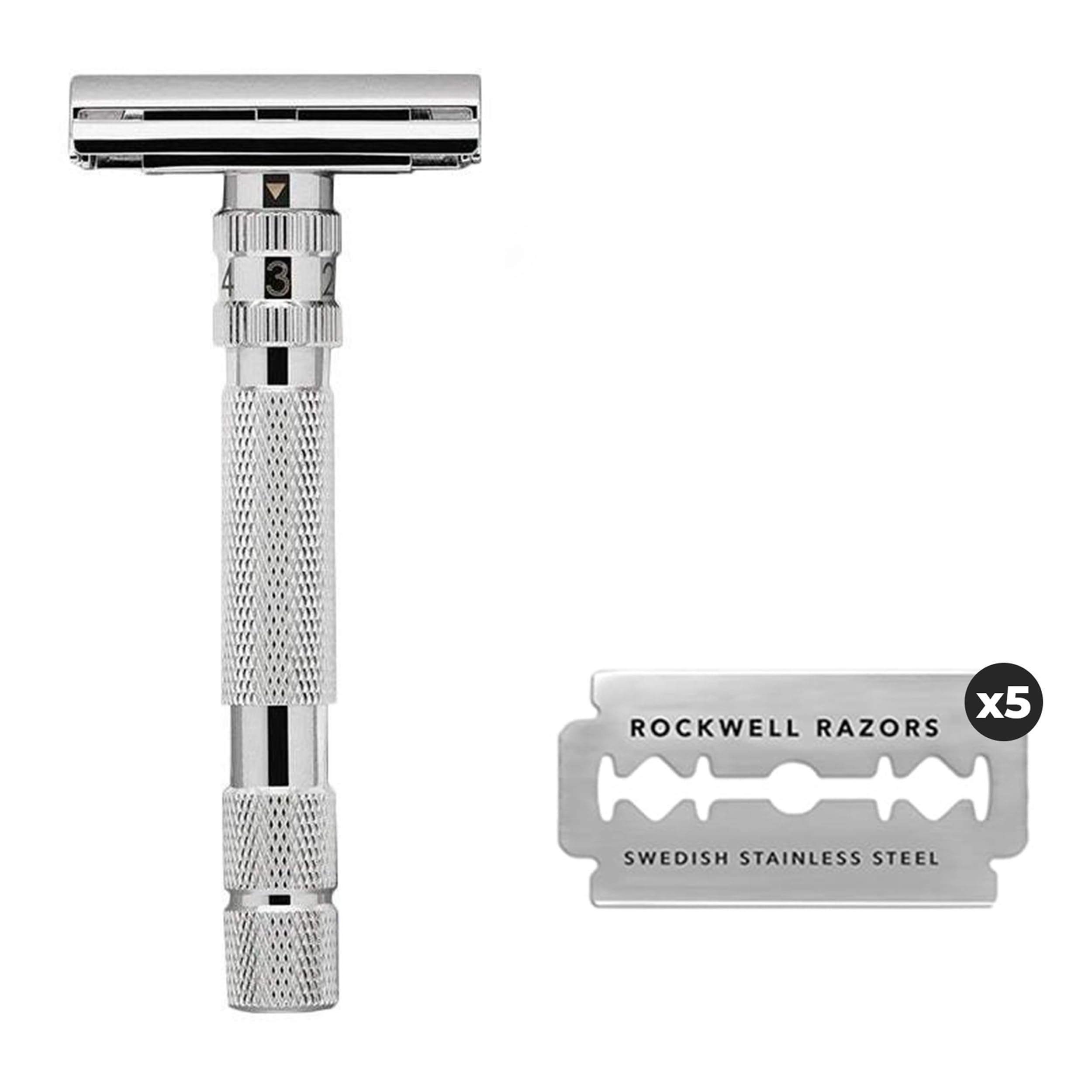 Mua Long Handle Rockwell T2 Brushed Chrome Safety Razor for Men and ...