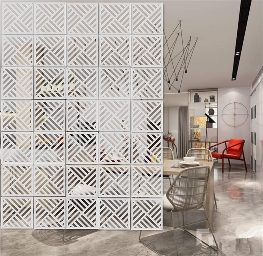 BMIDRUT 12Pcs/Set Hanging Room Divider White DIY Panel Screens ...