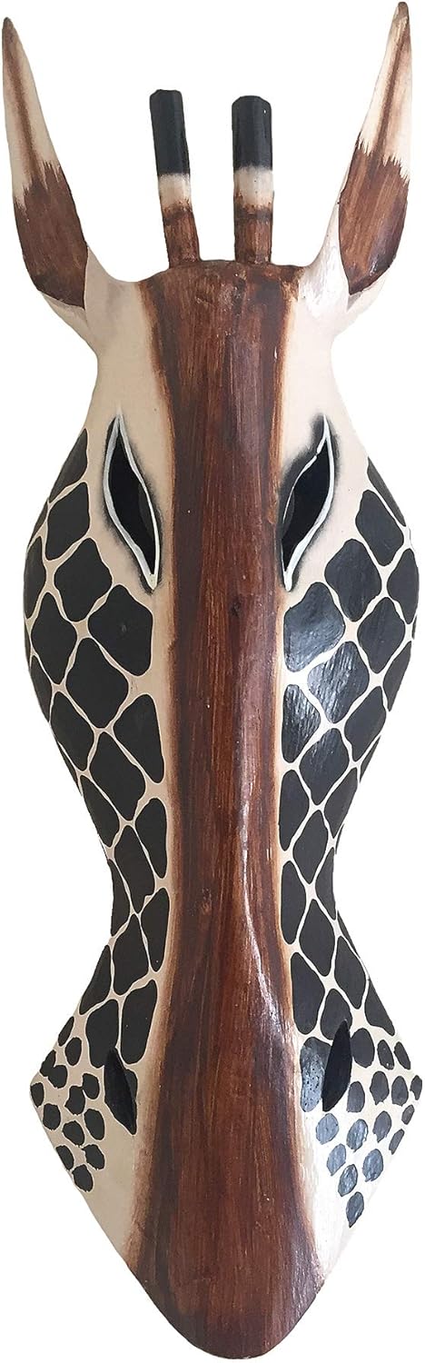 Amazon.com: OMA Wood Carved African Mask Wall Decor Hanging African ...