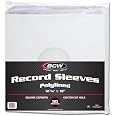 Amazon.com: 50 BCW 12" Paper & Plastic Polylined Record Inner Sleeves ...