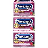 Amazon.com: Chloraseptic Max Strength Sore Throat Lozenges, Wild ...