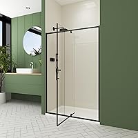 Findepot 38-42" W x 71" H Pivot Glass Shower Door, Pivot Sliding Shower Door with 1/4"(6mm ...
