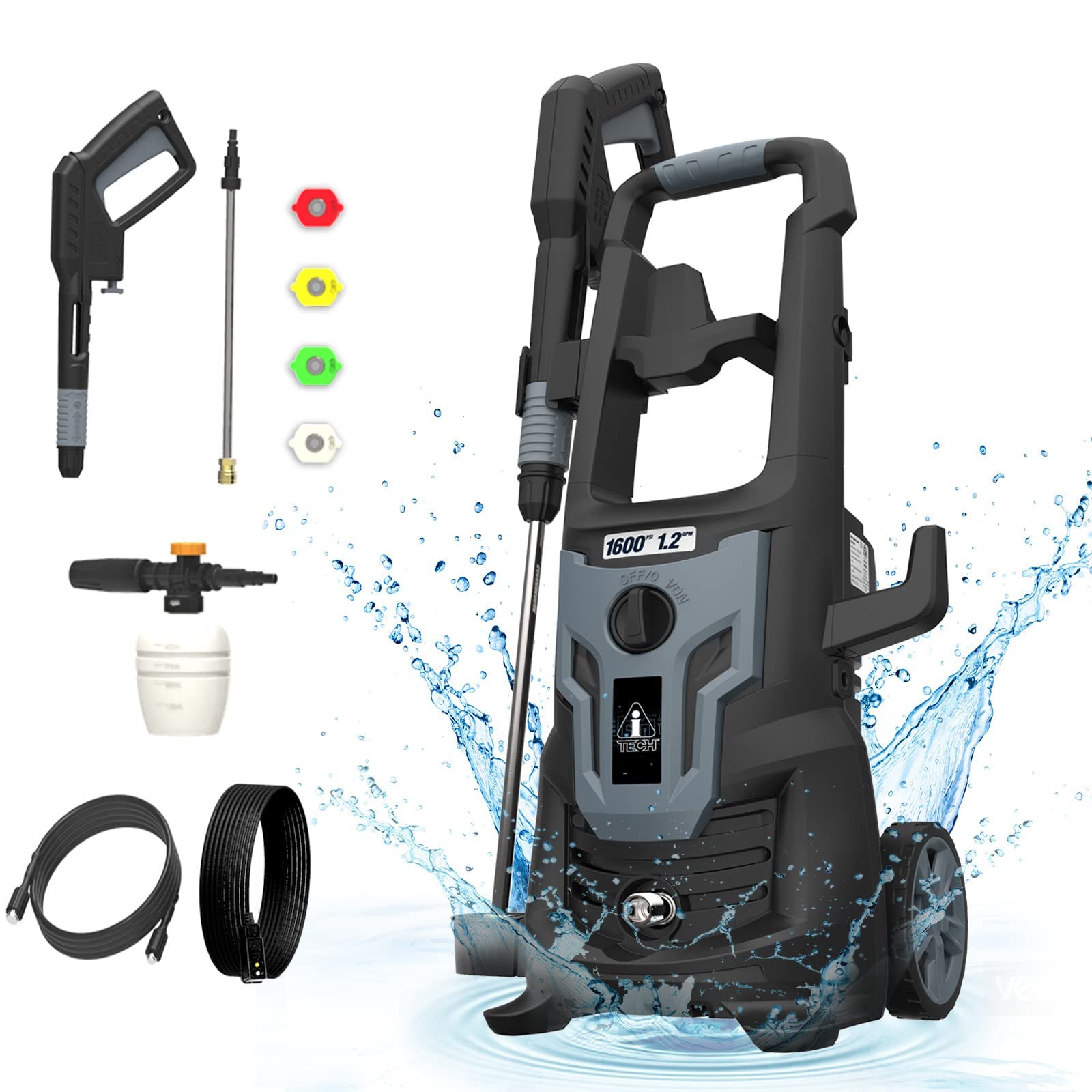 Mua A-ITECH Electric Pressure Washer 1600 PSI High Power Washer 1.2 GPM ...