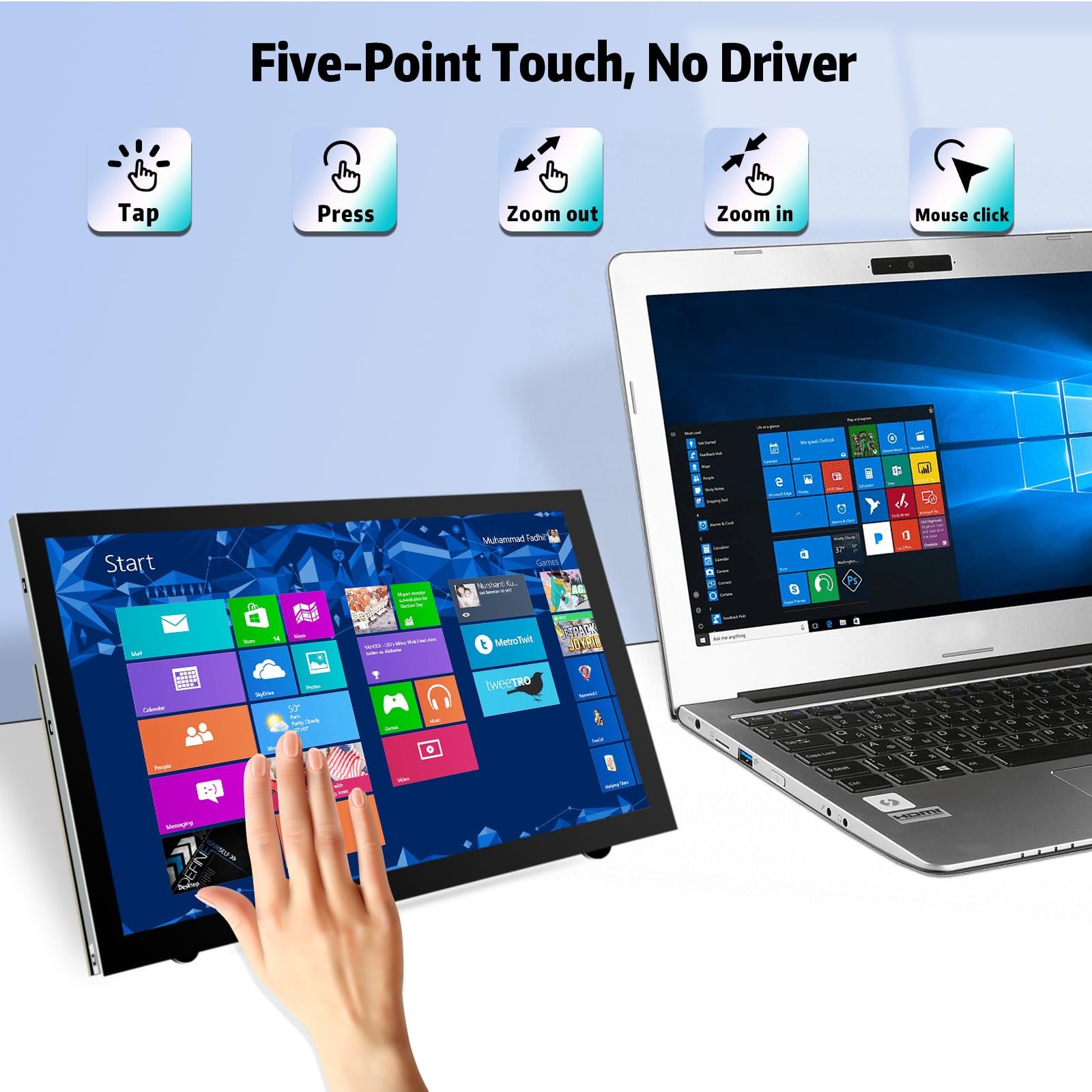 Mua HAMTYSAN 9 Inch Touchscreen Monitor 1024X600 IPS Screen for ...