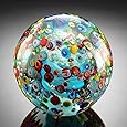 Amazon.com: Anecdotal Aardvark Teal Explosion Paperweight Glass Sphere ...