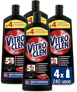 Vitroclen Limpiador Vitrocerámica en Crema - Megapack 4 x 450 ml ...