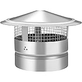 Amazon.com: Ebusin 7 Inch Round Chimney Cap, 7 Inch Chimney Cap with ...