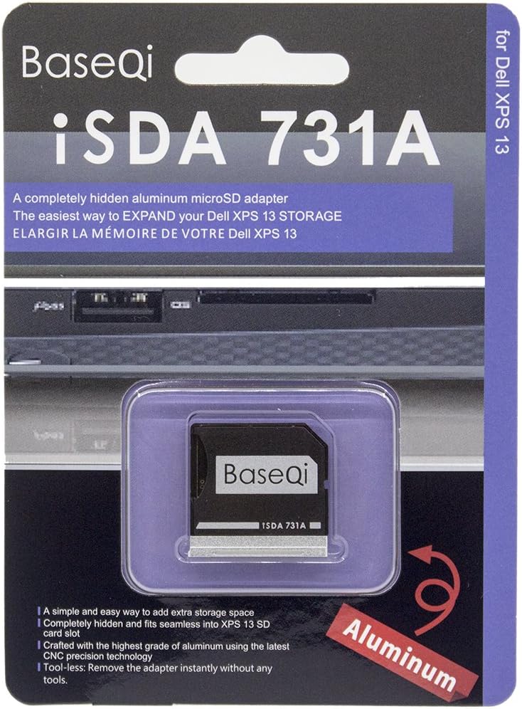 BaseQi aluminum microSD Adapter for Dell XPS 13″ – BigaMart