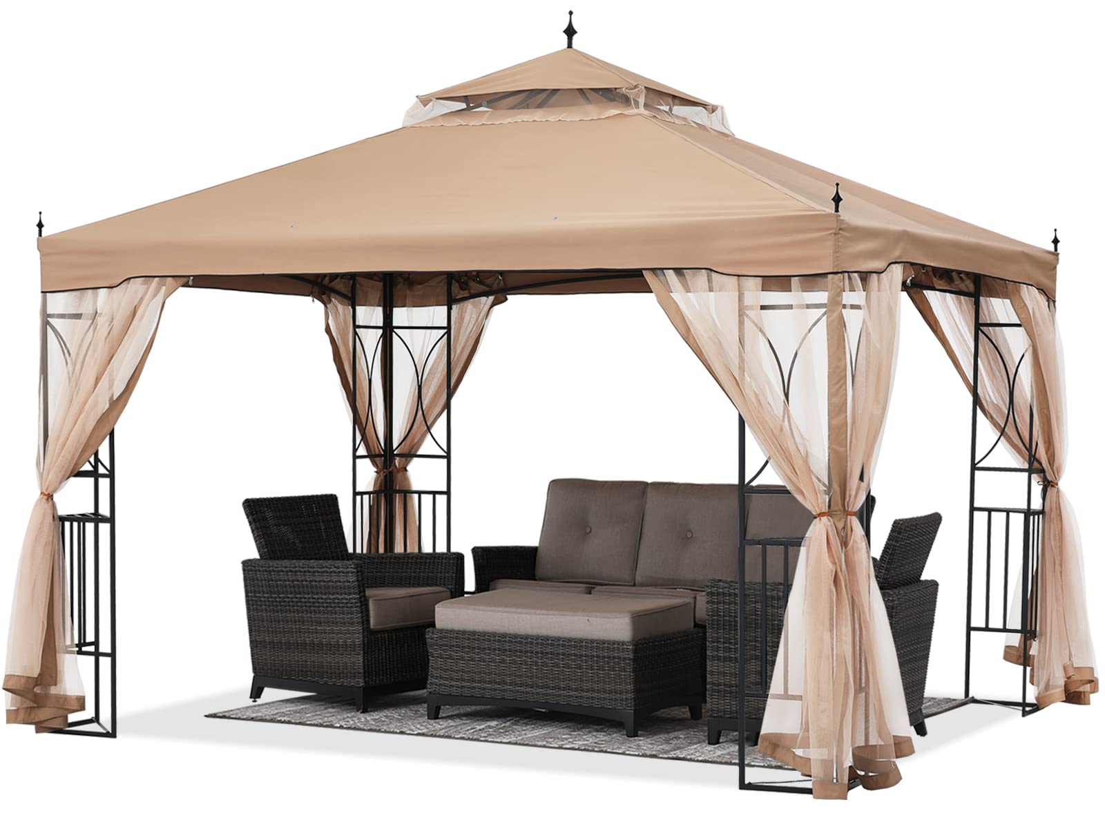 Incomplete set***ABCCANOPY Patio Outdoor Gazebo 10X10 - Gazebo Canopy ...
