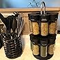 Amazon.com: Olde Thompson 16-Jar Labeled Orbit Spice Rack Jars & Rack ...