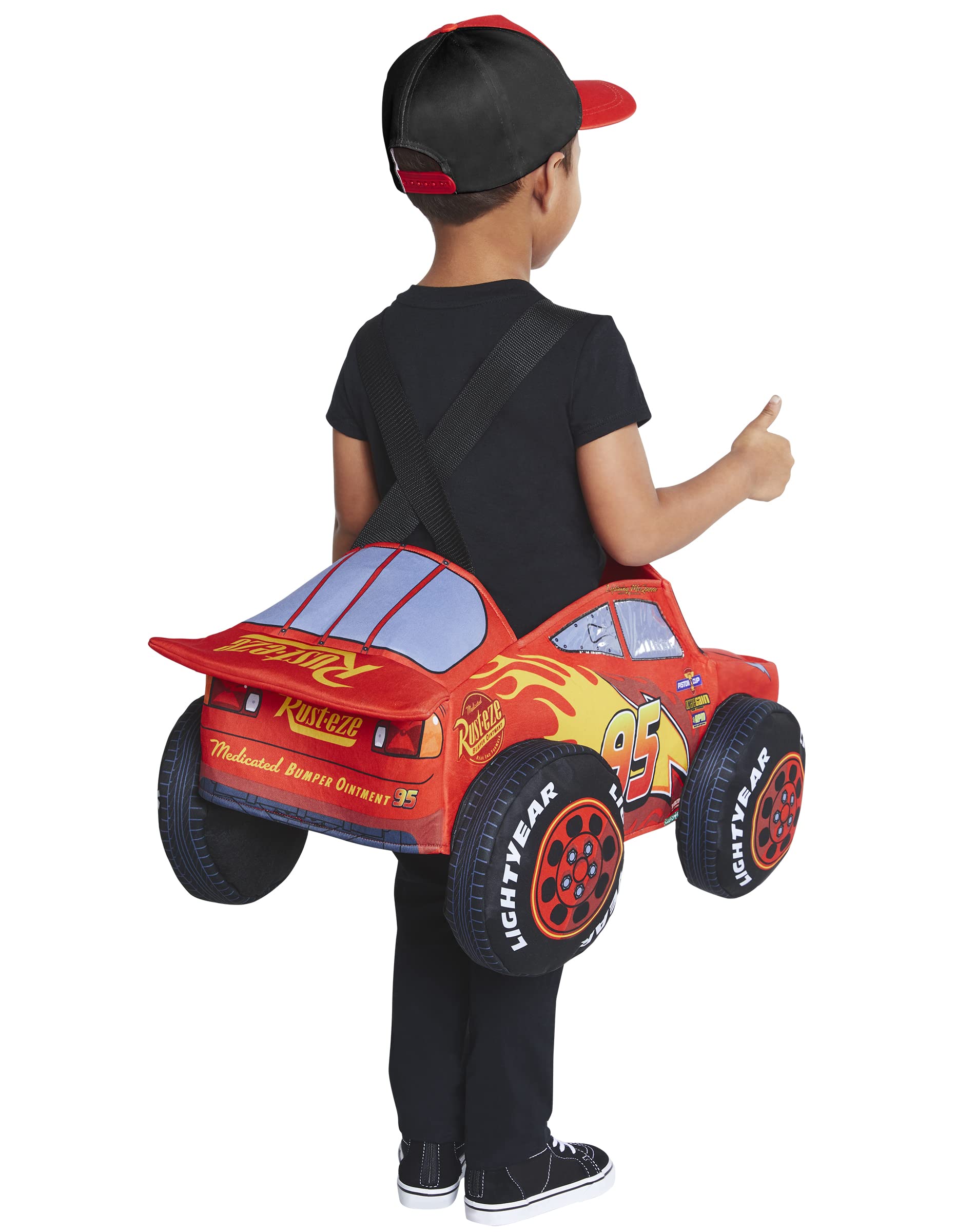 Spirit Halloween Cars Toddler Lightning McQueen Ride-Along Costume ...