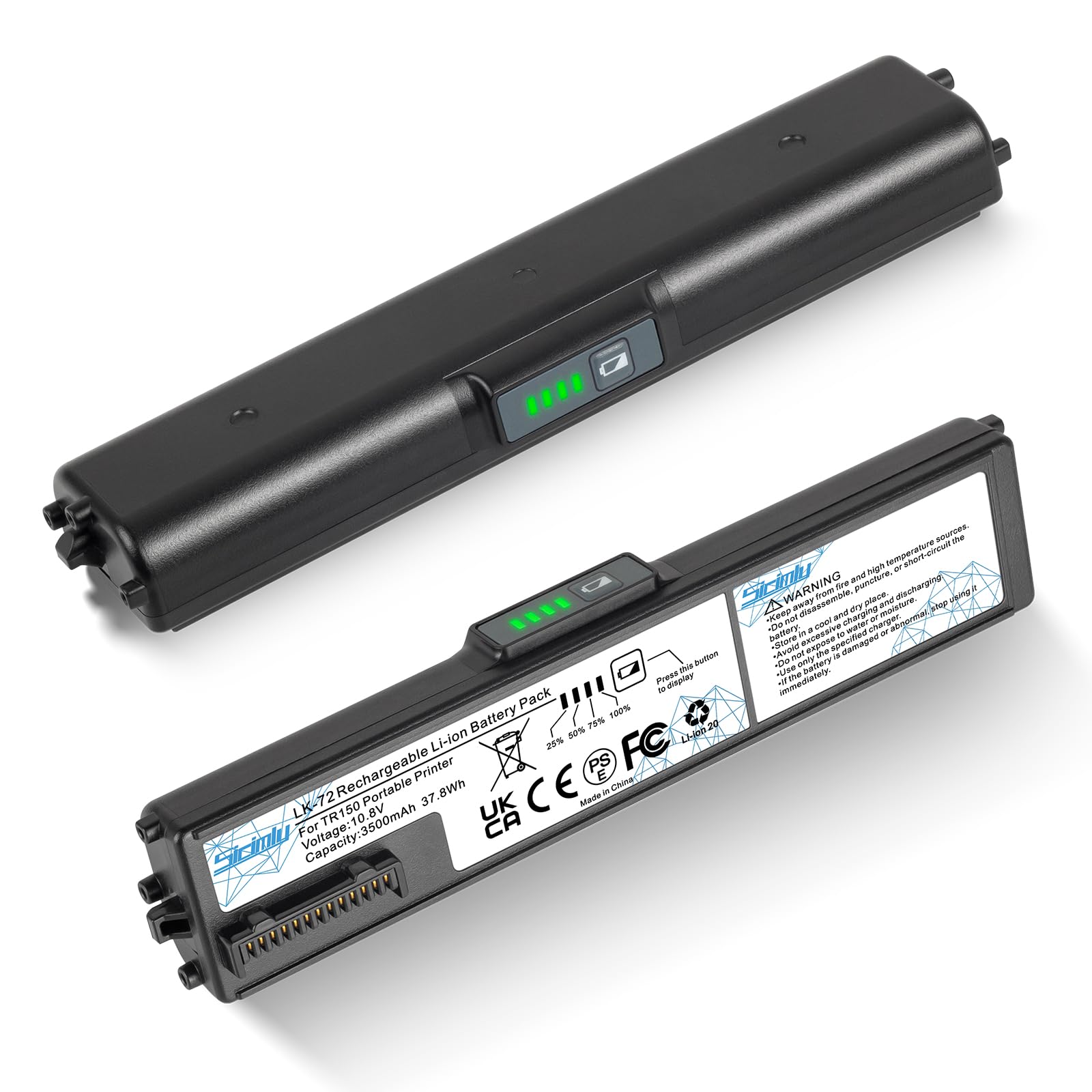 Sicimly Upgrades 3500mAh LK-72 Replacement Battery Pack,for Canon PIXMA ...