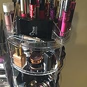 Rotating Makeup Organiser, Rotating 360 Degree Crystal Adjustable ...