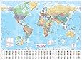 Collins World Wall Laminated Map: Collins Maps: 8601200955422: Books ...