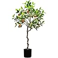 Amazon.com: Gresorth 4Feet Fake Orange Tree Artificial Green Plant ...