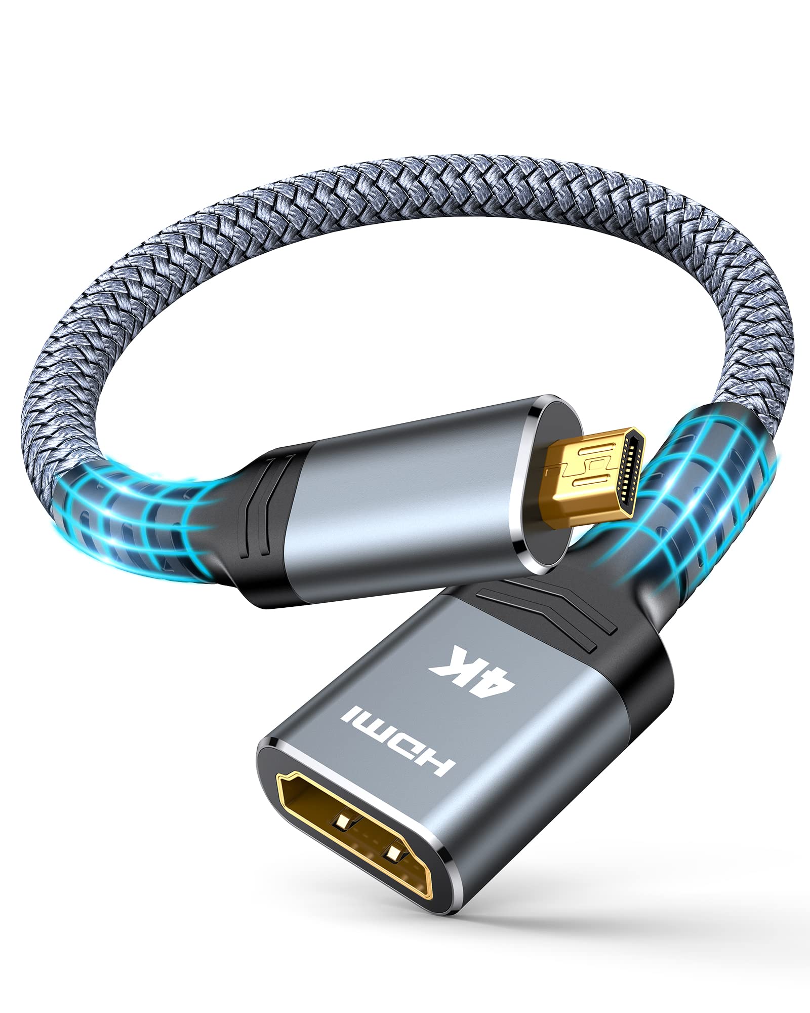 Mua Highwings Micro HDMI to HDMI Adapter, 4K Micro HDMI Male to HDMI 2. ...