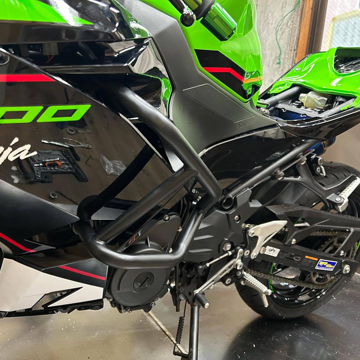 Mua Lorababer Motorcycle Ninja 400 Ninja 250 Black Steel Highway Bumper ...