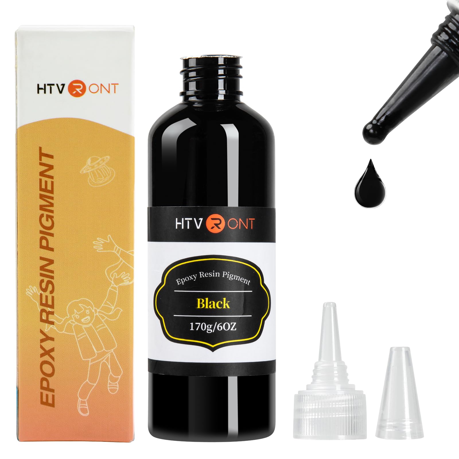 Mua HTVRONT Black Resin Pigment Paste - 6 oz/170 g Opaque Resin Pigment ...