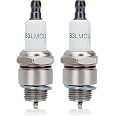 Amazon.com : Powtol (Pack of 2) RJ19LM Spark Plug for Briggs Stratton ...