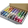 Amazon.com: Simthread 63 Brother Colors Polyester Embroidery Machine ...