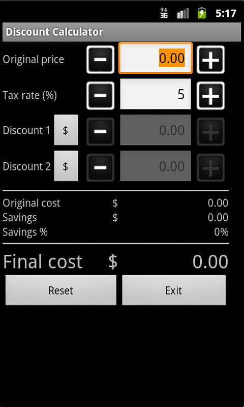 Discount Calculator:Amazon.com:Appstore for Android