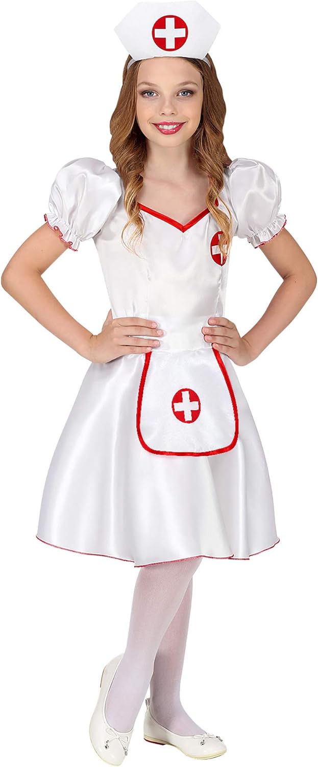 Widman Nurse – Childrens Fancy Dress Costume – Medium – 140cm – 8 to 10 ...