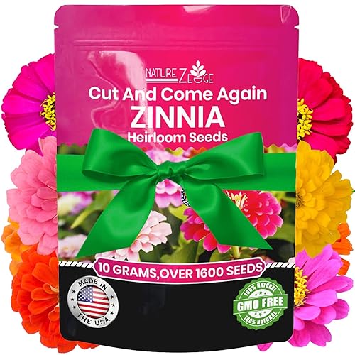 NatureZ Edge Zinnia Seeds for Planting Outdoors, Flower Seeds, Bulk ...