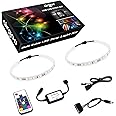 Amazon.com: Magnetic Computer LED Strip Kit, Airgoo 2pcs 15inch PC RGB ...