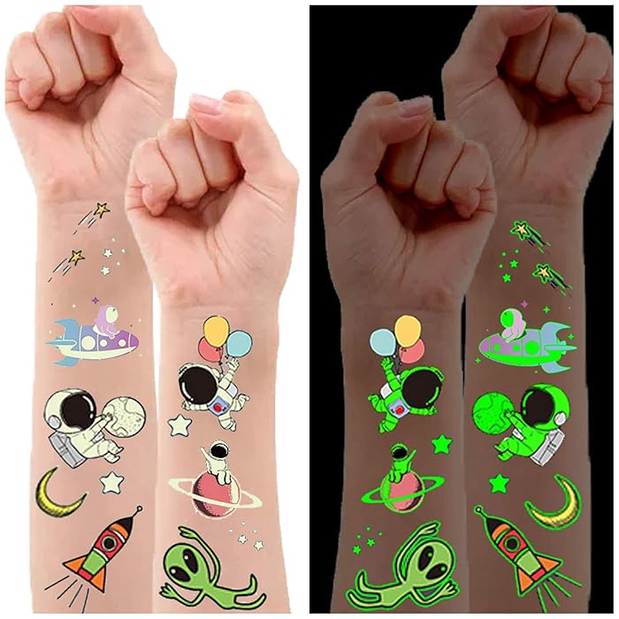 Buy Space Party Supplies Solar System Luminous Temporary Tattoos For buy-space-party-supplies-solar-system-luminous-temporary-tattoos-for