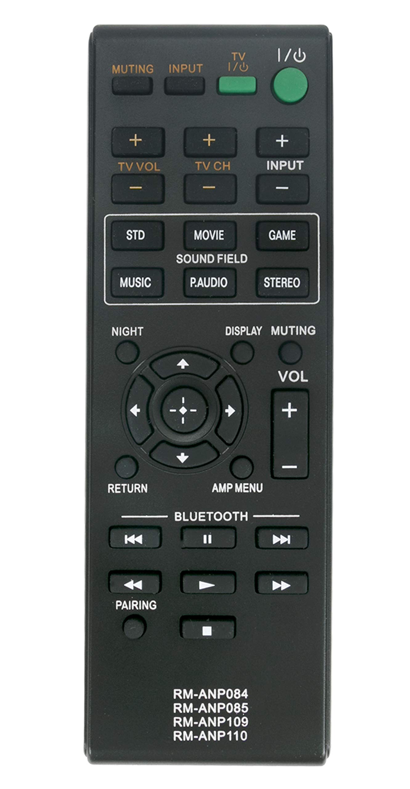 New RM-ANP109 Replaced Remote fit for Sony Audio Vidio System HT-CT260 ...