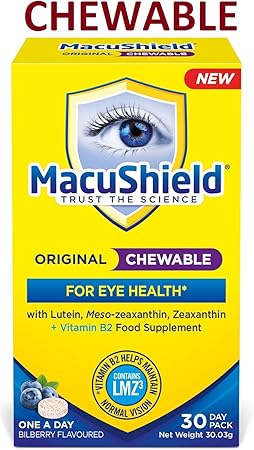 MacuShield Original Chewable 30 Tablets for Eye Health, 0.03 kg, 30 ...