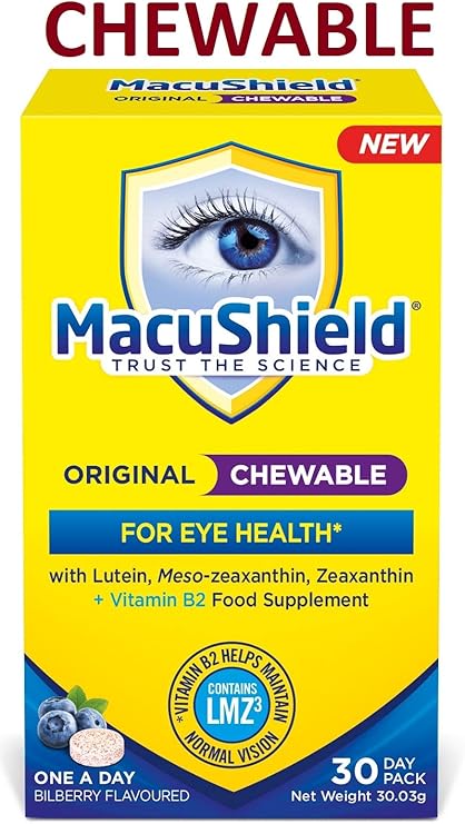 MacuShield Original Chewable 30 Tablets for Eye Health, 0.03 kg, 30 ...