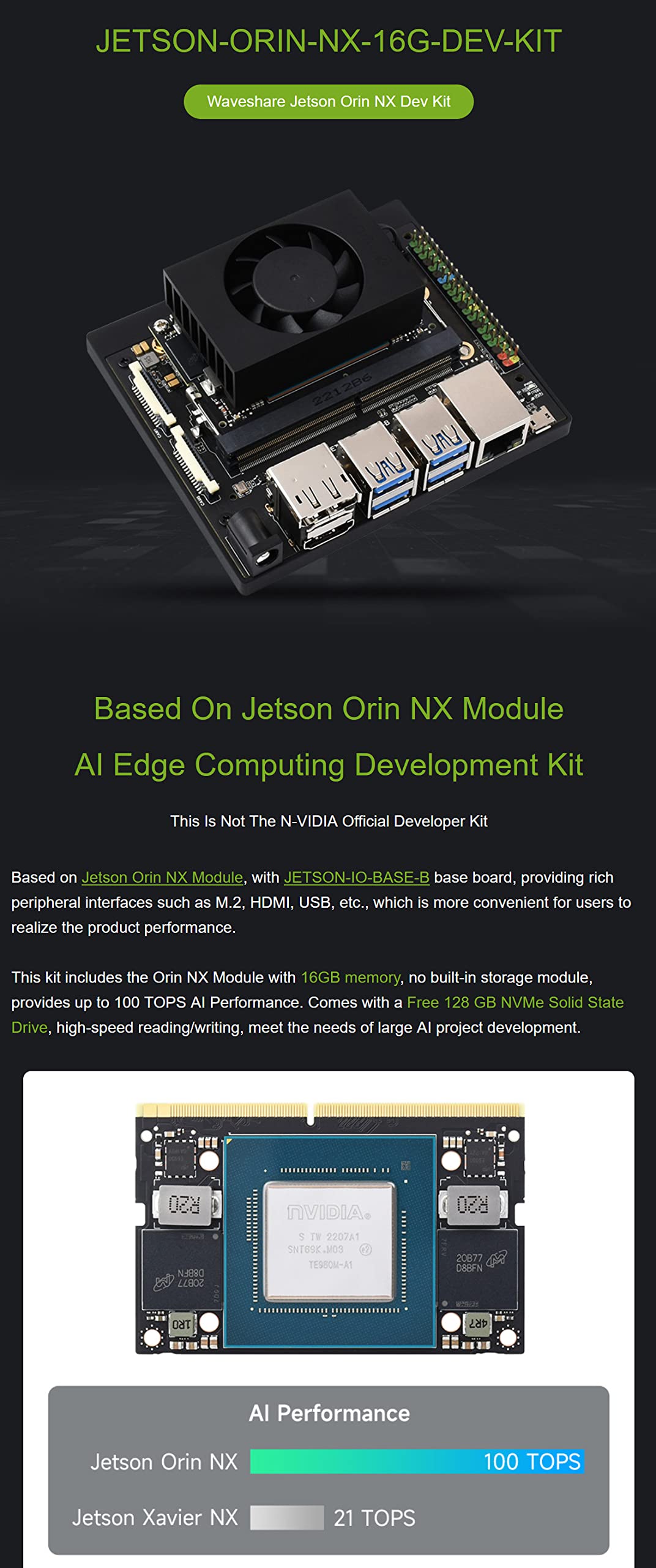 Mua XYGStudy Jetson Orin NX AI Development Kit (B) for Embedded and ...