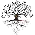 Amazon.com: Vinyl Wall Decal Tree Life Root with Leaves Branches with ...