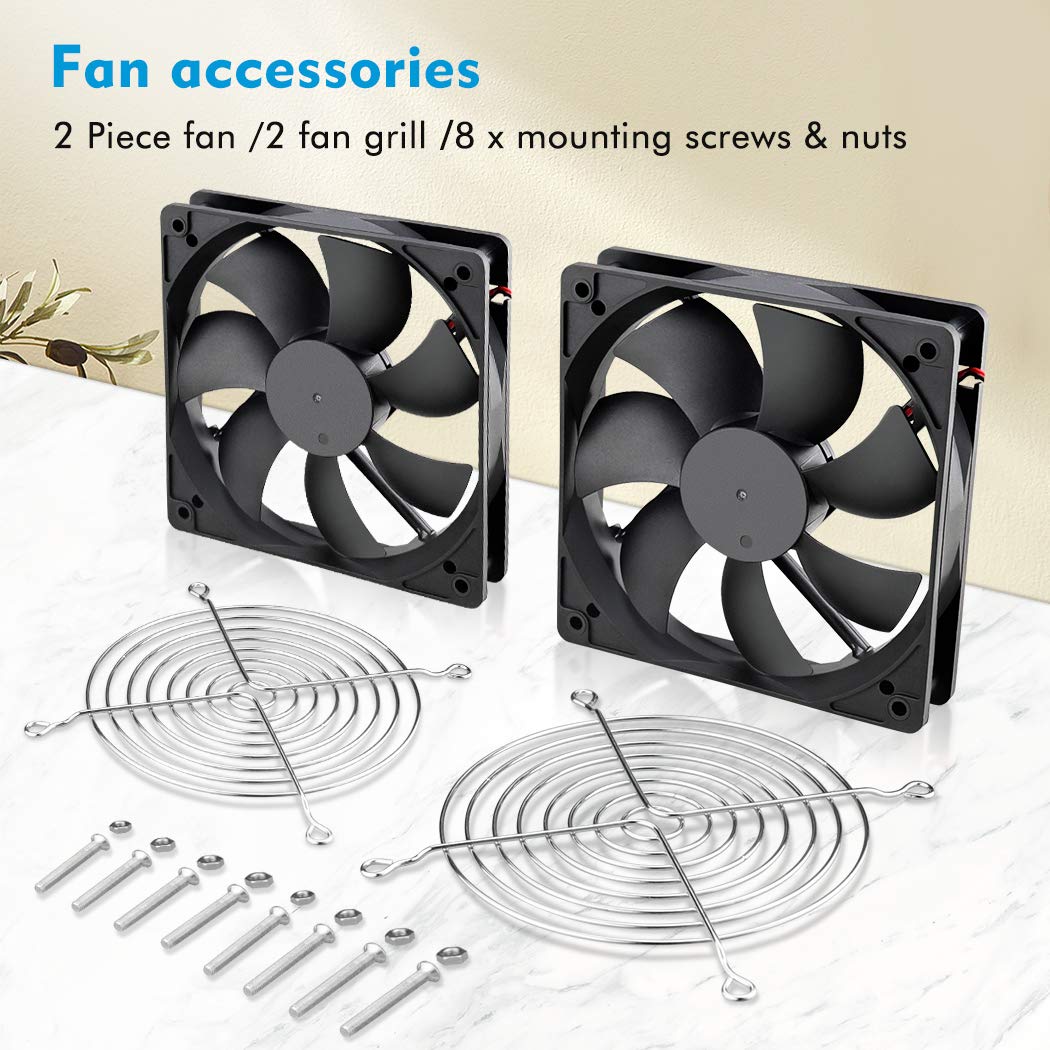 Mua Wathai 120mm x 25mm 12V Computer Case Cooling Fan 12 Volt 2Pin High ...