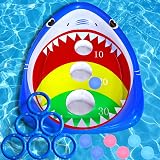 Amazon.com: 2 Sets Inflatable Pool Toss Game Combo Set Includes Ring ...