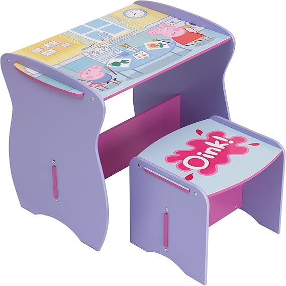 Peppa Pig Mdf Desk And Stool: Amazon.co.uk: Kitchen & Home