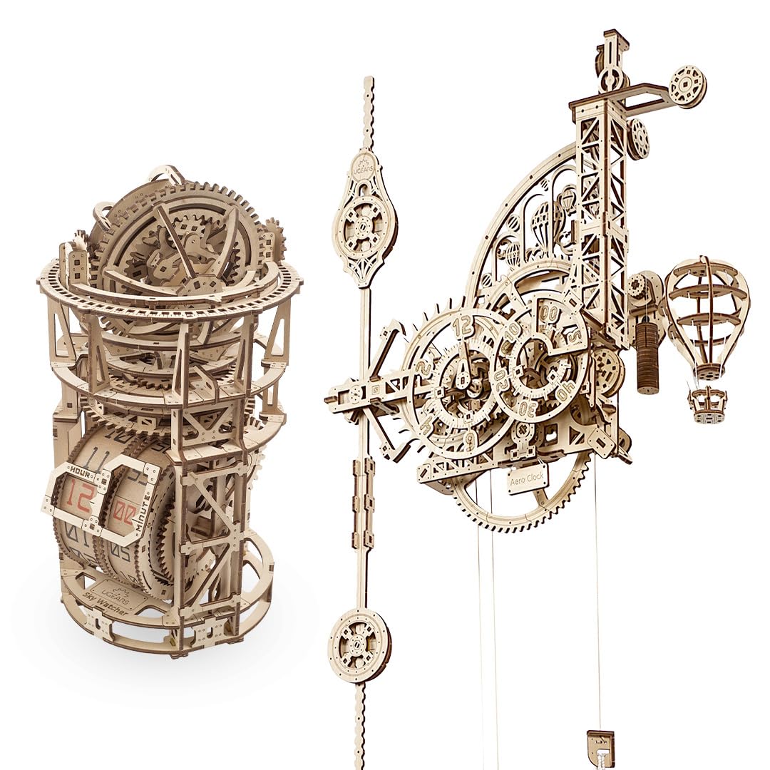 Mua Bundles Aero Clock Sky Watcher - 3D Wooden Puzzles Mechanical Clock ...