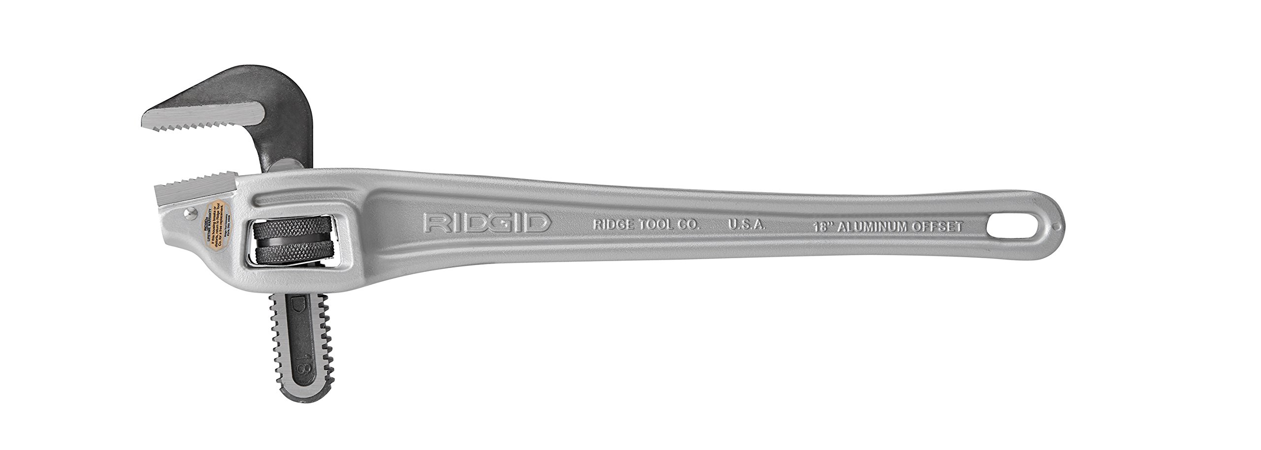 RIDGID 31125 Model 18 Aluminum Offset Pipe Wrench, 18-inch Plumbing ...