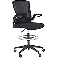 Amazon.com: Amazon Basics Mid-Back Mesh Office Drafting Chair Stool ...