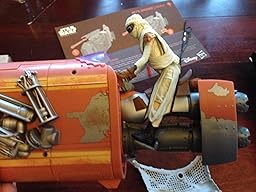 Amazon.com: Star Wars The Force Awakens 3.75-inch Vehicle Rey’s Speeder ...