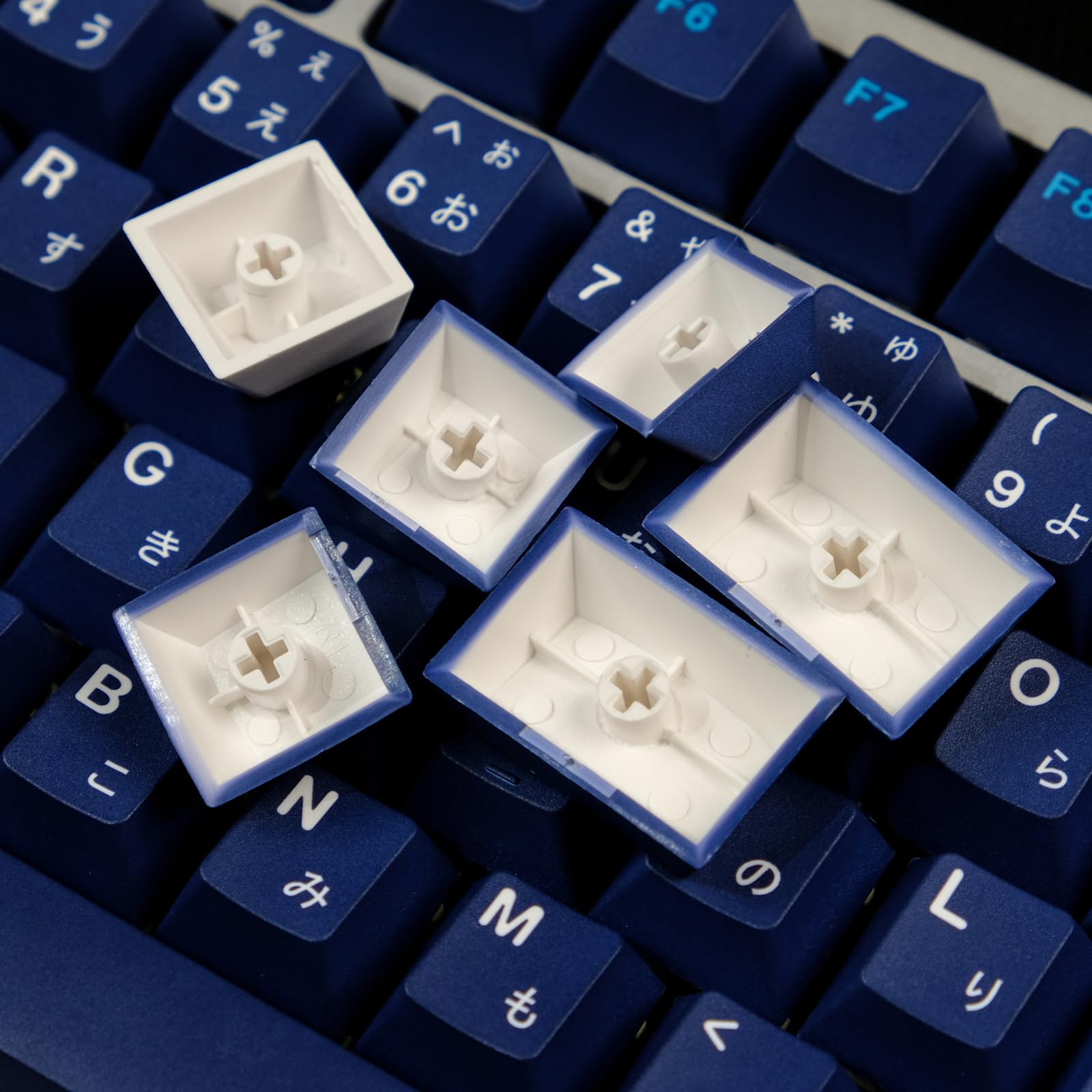 Mua Hyekit PBT Keycaps, 134 Keys Blue Hell Keycaps Dye-Sublimation PBT ...
