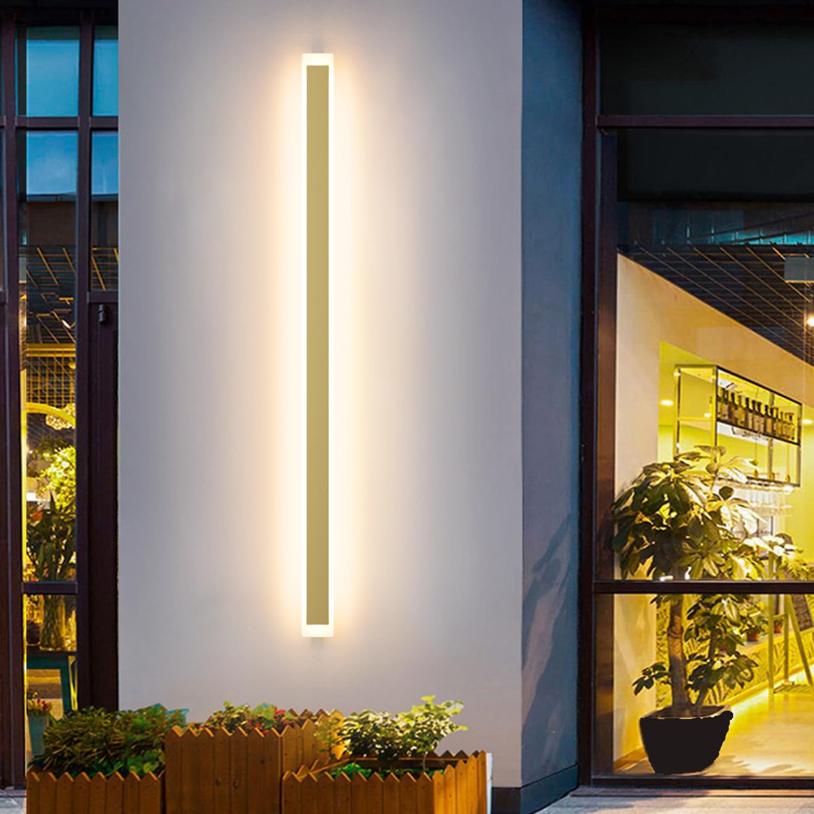 Aipsun Porch Wall Lights 59inch Long Strip Modern Outdoor Wall Light ...