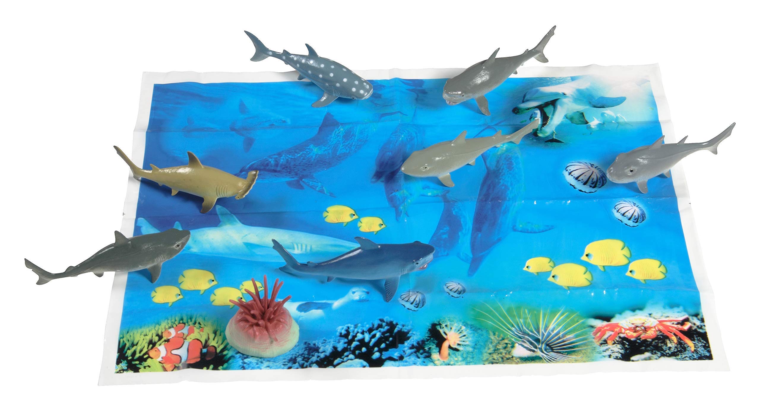 Mua WARM FUZZY Toys Kids Tub of 7 Realistic Shark Figurines, 1 Tub ...